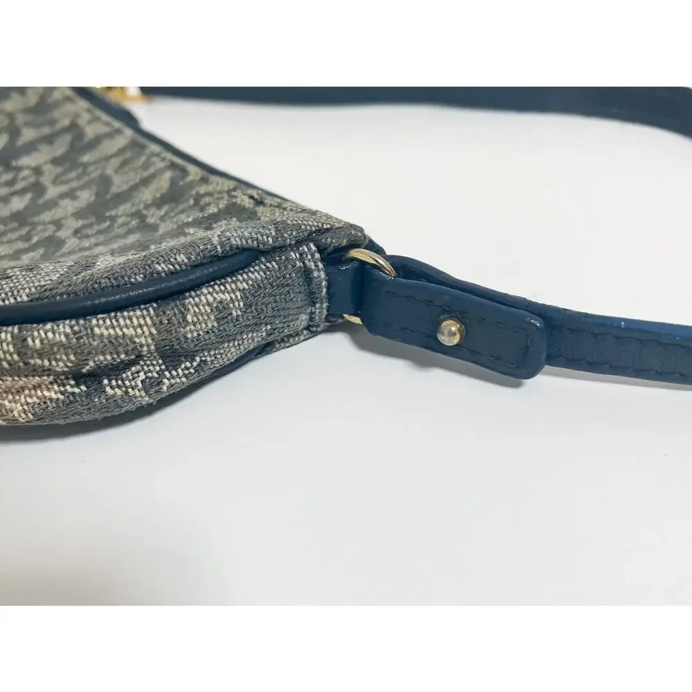 Dior | Bags | Christian Dior Mini Trotter Bag Vintage Oblique Blue ...
